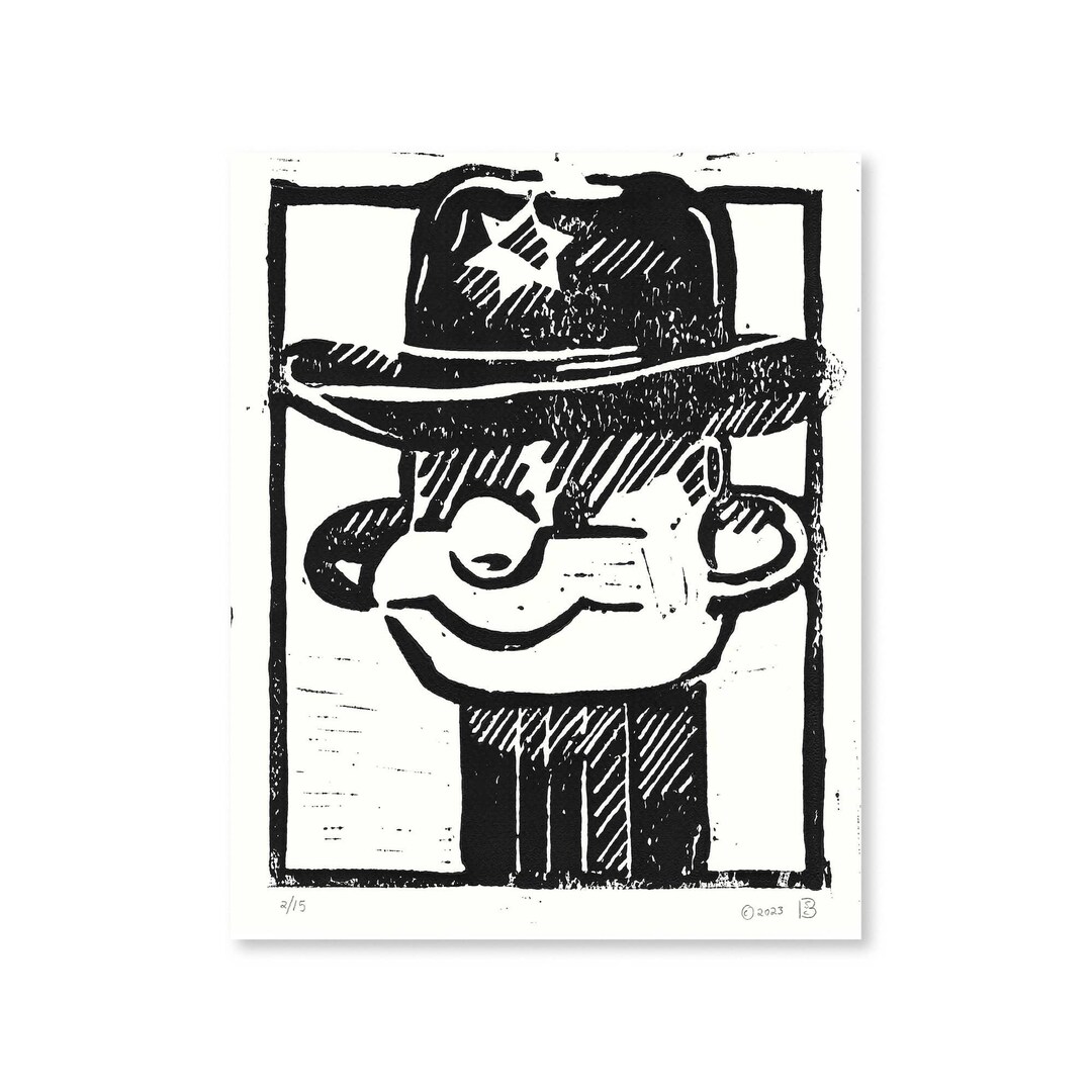 Limited-run 8" X 10" Portrait of PEZ Pal Cowboy PEZ Dispenser - Etsy