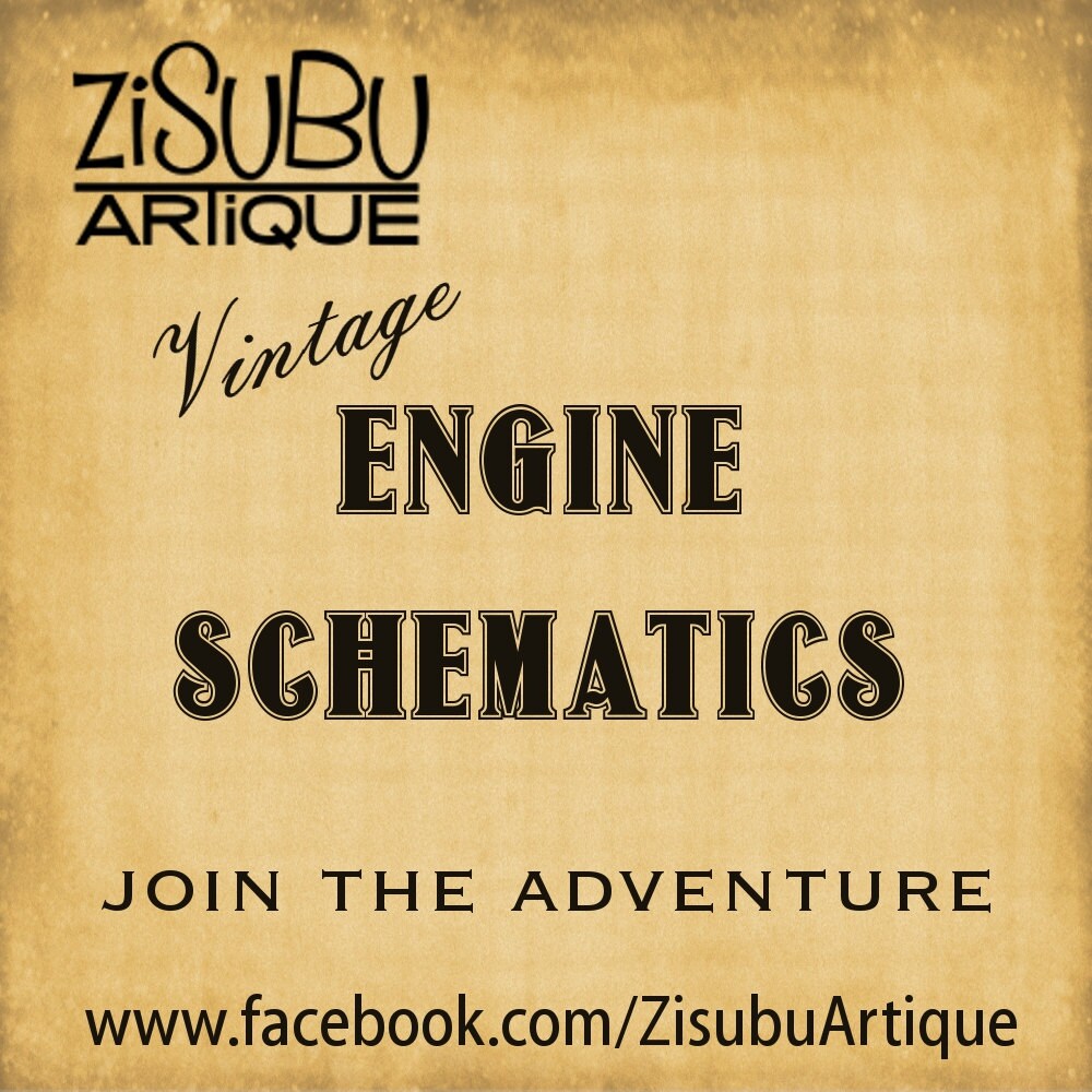 Vintage Engine Schematics Printable Scrabble Tile Collage Engineering ...