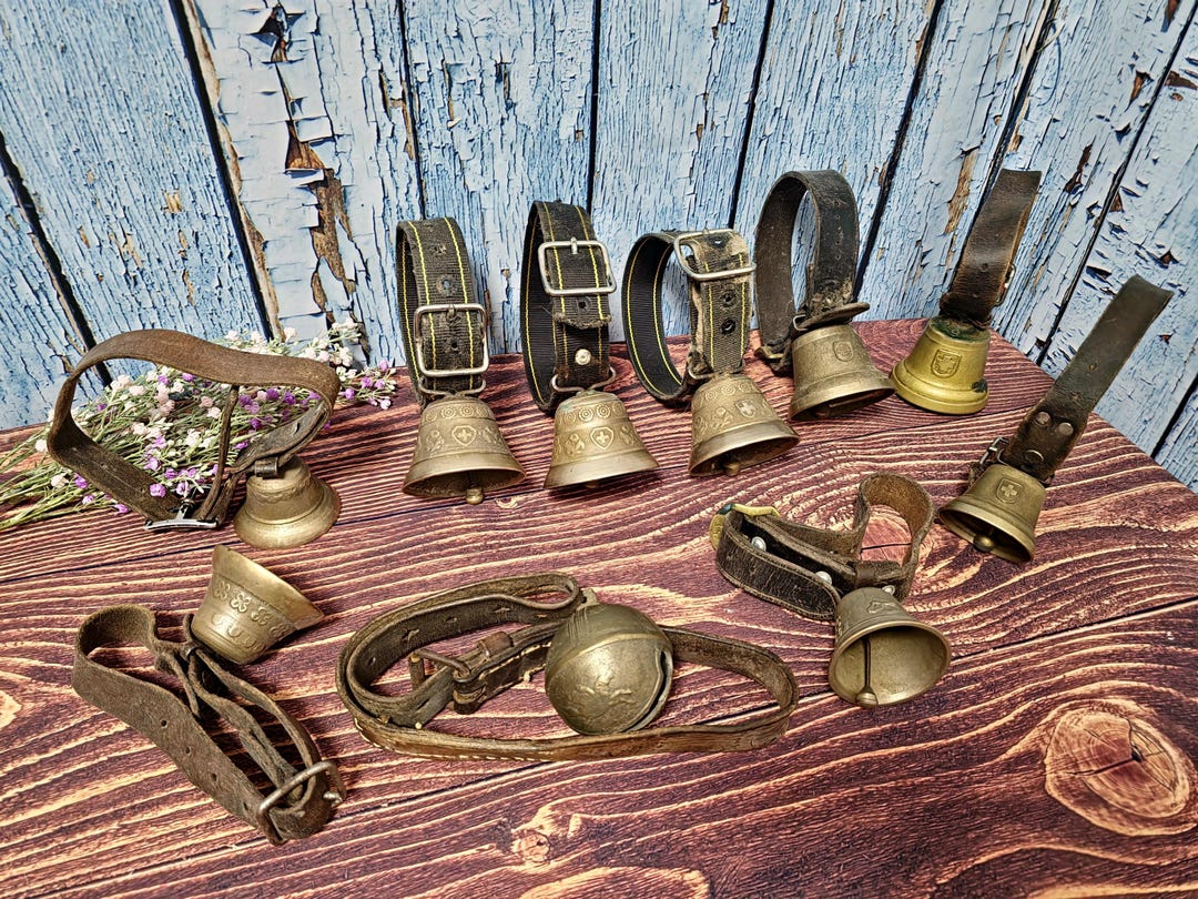Antique Swiss Cow Bell, Vintage Alpine Bell, Rustic Farmhouse Decor ...