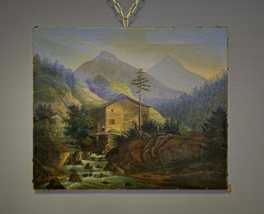 Antique 19th Century German Oil Painting by Karl Ebert - Romantic ...