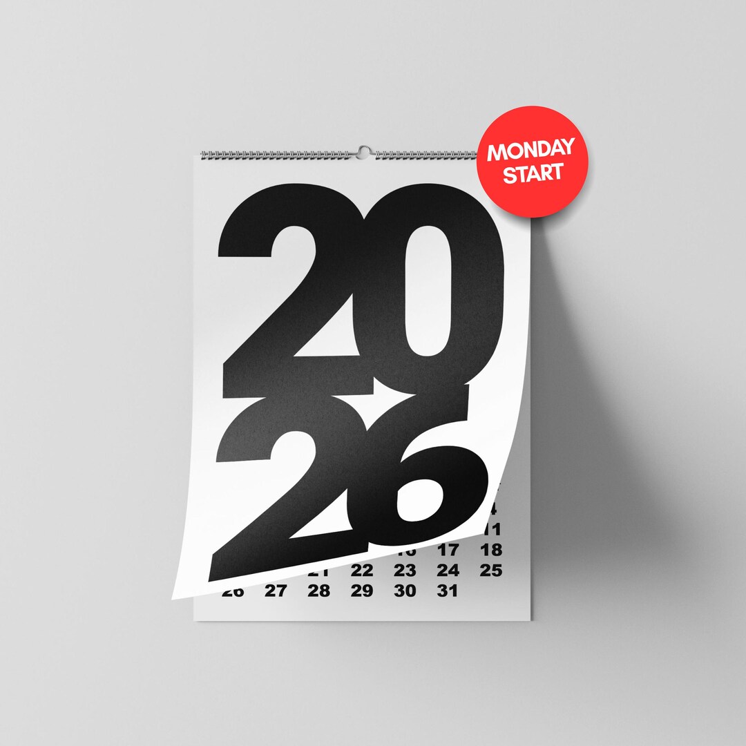 2026 Minimalist White Wall Calendar| Modern Home and Office Planner ...