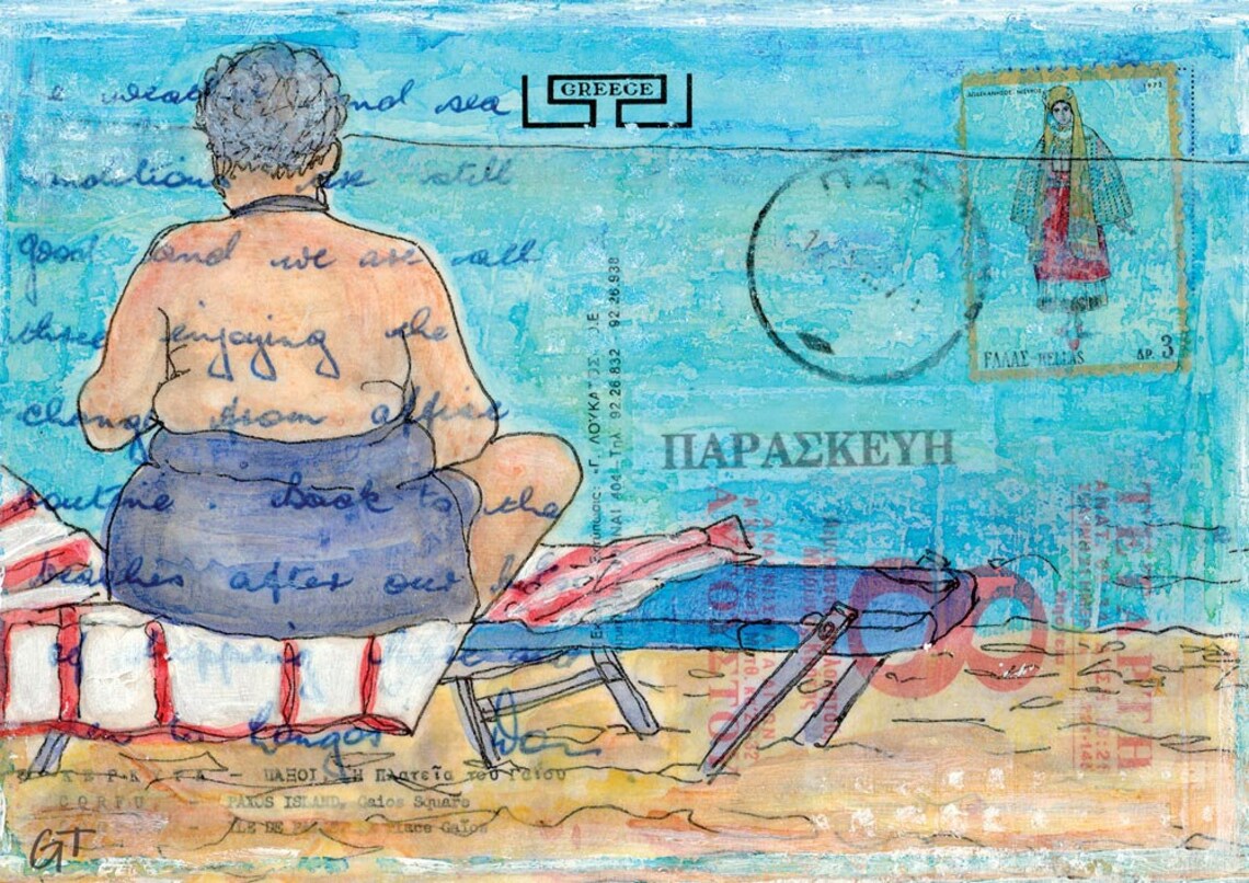A Postcard From Greece, Greek Art, Paintings of Greece, Greek Paintings ...