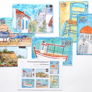 A Postcard From Greece, Greek Art, Paintings of Greece, Greek Paintings ...