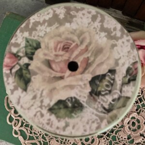 Large Vintage Spool, Sewing Spool, Painted, Decoupaged Spool, Spool ...