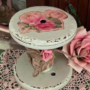 Shabby Romantic Vintage Spool, Sewing Room Decor, Shabby Spool ...