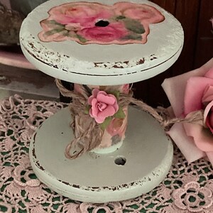 Shabby Romantic Vintage Spool, Sewing Room Decor, Shabby Spool ...