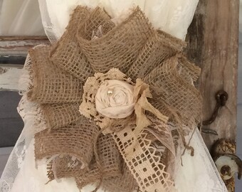 Burlap Cake Topper | Etsy