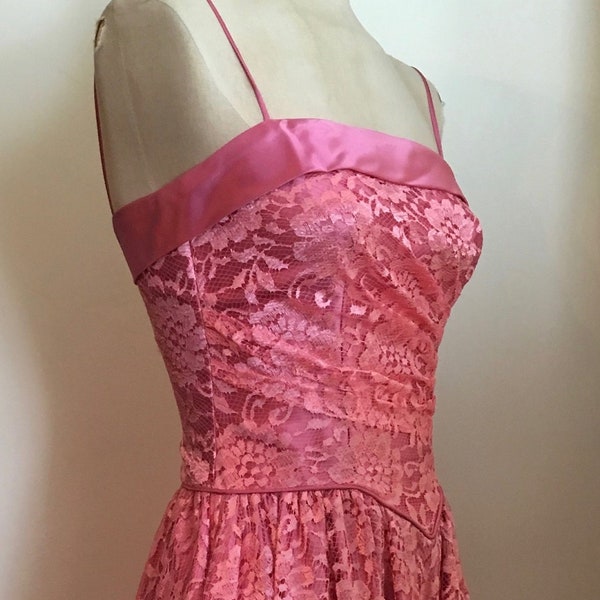 Basque Waist Vintage Dress - Etsy