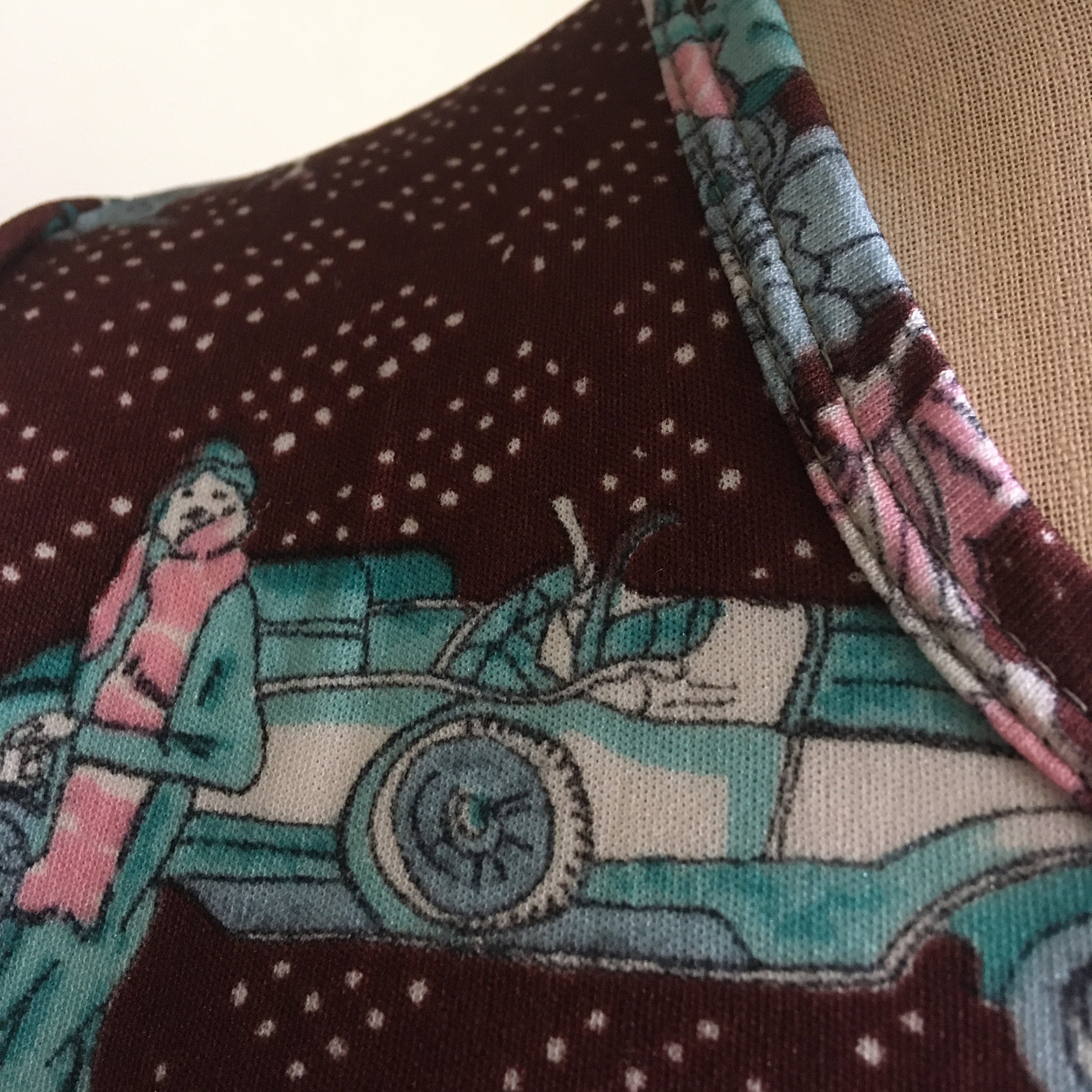 Vintage 70s 'great Gatsby' Novelty Print Huckapoo - Etsy