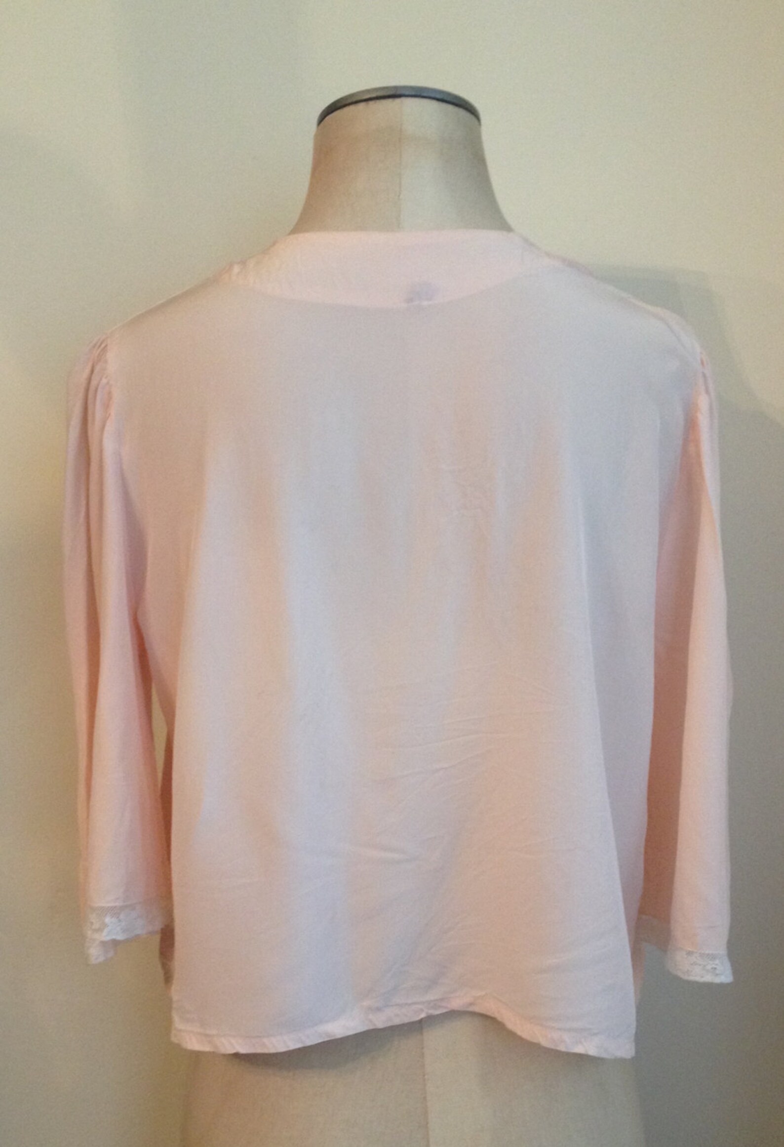 Vintage Pink Bed Jacket Lingerie With Lace/ 1940s Bed Jacket - Etsy