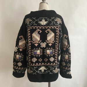 1980s/80s Vintage Stewart Ross Hand Knit Oversized Chunky Cotton ...