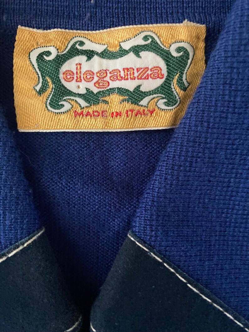 Rare 1950s Mens Leather, Suede and Wool Italian Knit Short Sleeve ...