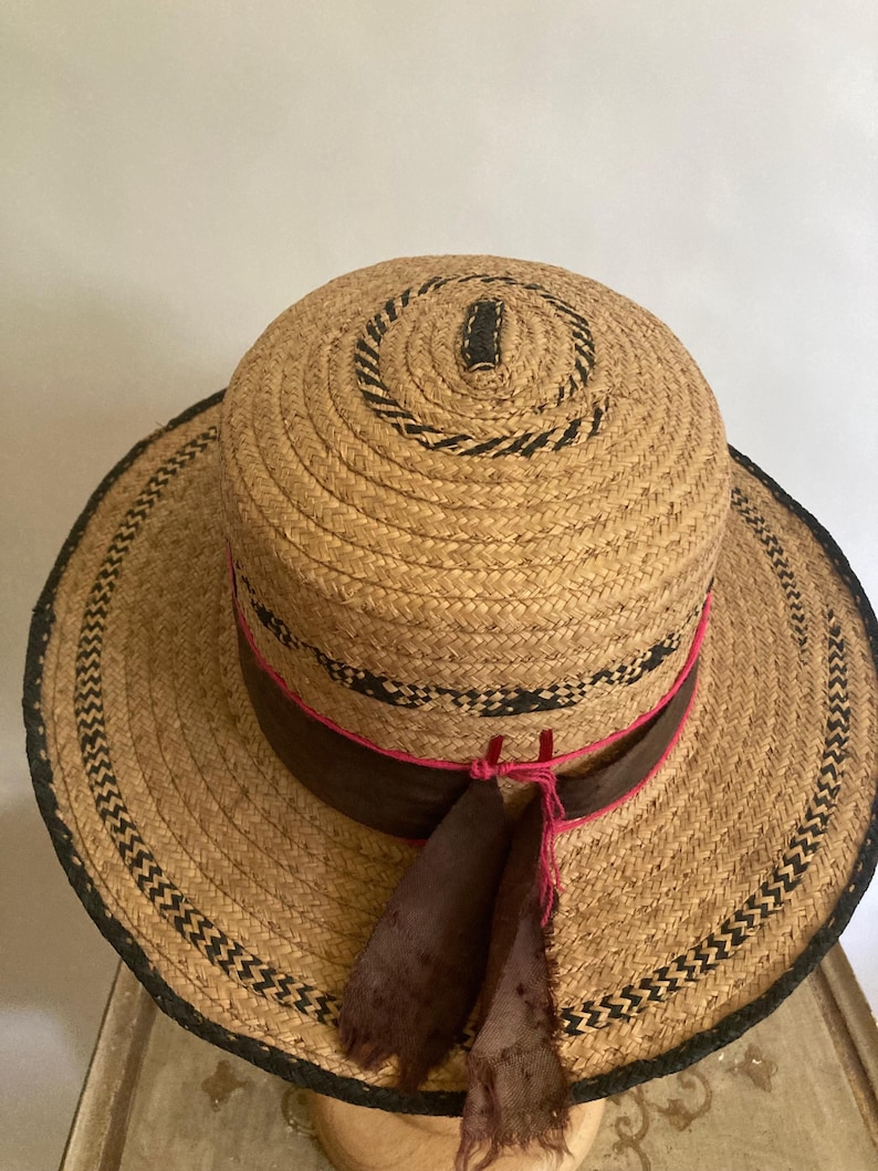 Mid Century(or Older)mayan Traditional Woven Toquilla Palm Leaf Hand ...