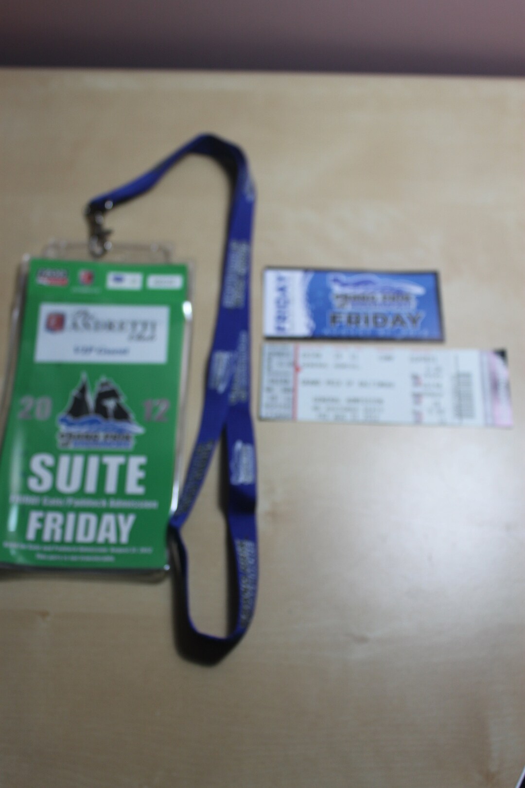 Grand Prix of Baltimore / 2012 / VIP Guest Pass, Ticket, Drink Ticket ...