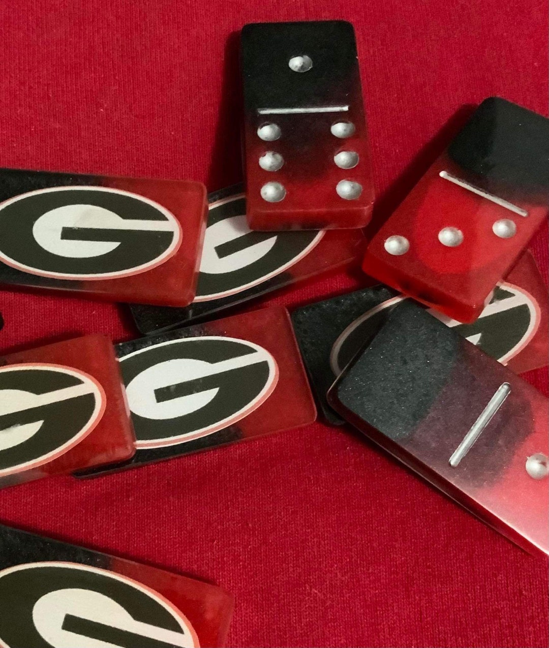 Custom Domino Double Six Set- Team Logo - Etsy