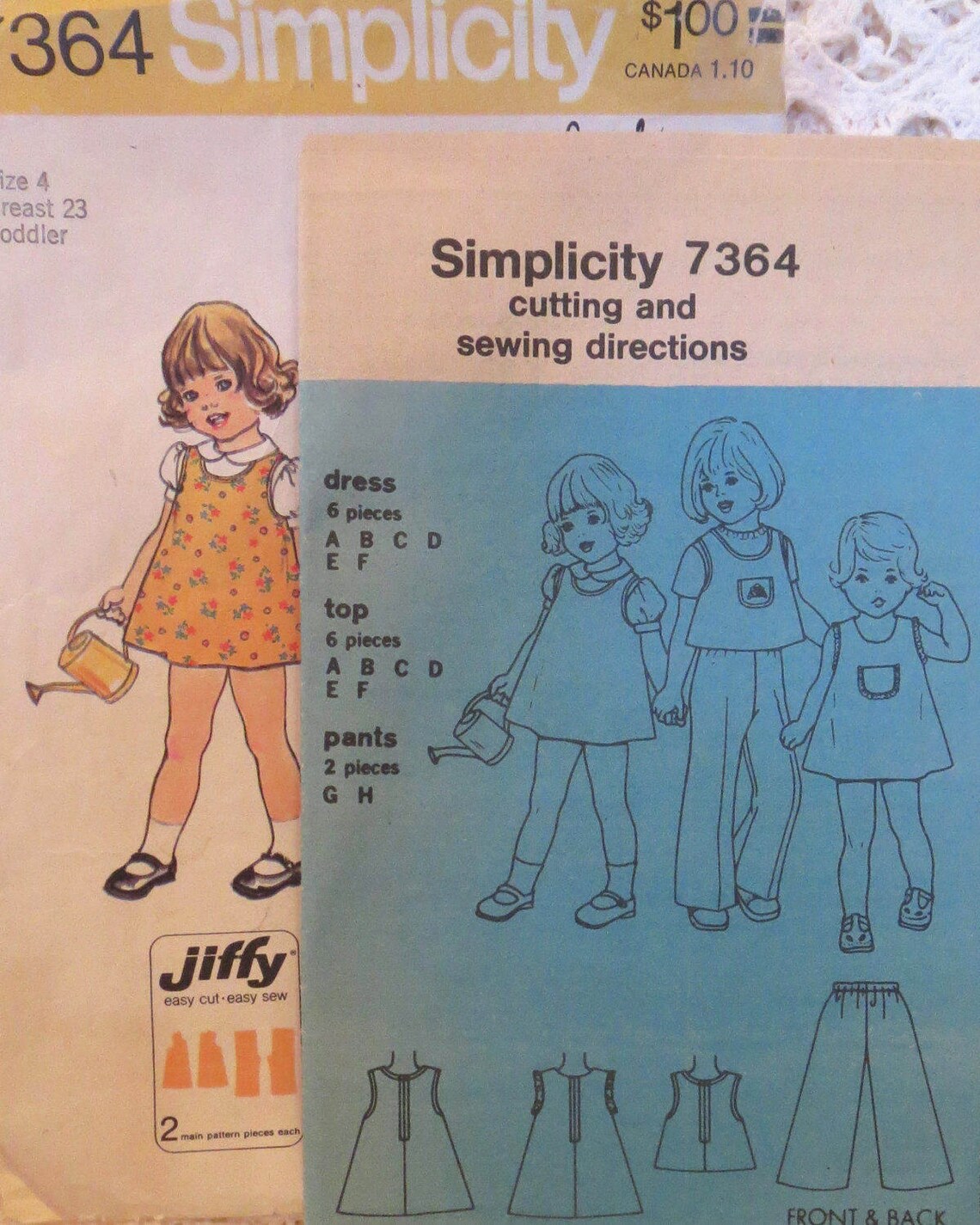Toddler Girls Size 4 4T Vintage Sewing Pattern - Etsy
