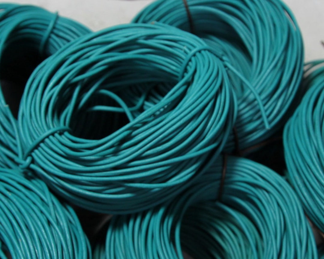 1.8 Mm Turquoise 25 Meters/81 Feet Leather Cord Free Shipping - Etsy
