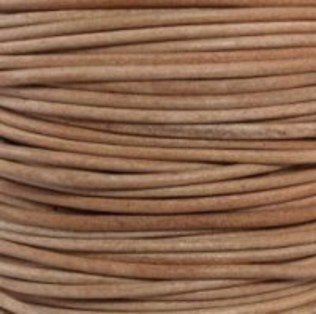 2mm Natural Round Soft Leather Cord Undyed 100 Meters - Etsy