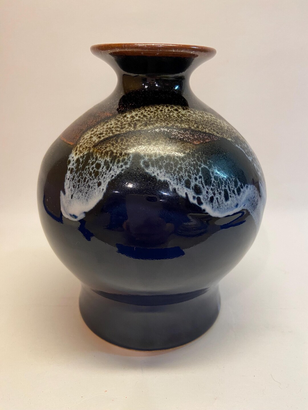 Vintage West Virginia Studio Pottery Gary Shaffer Signed Hand Made Vase ...