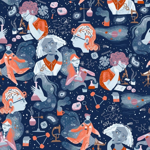 Science Fabric - Etsy