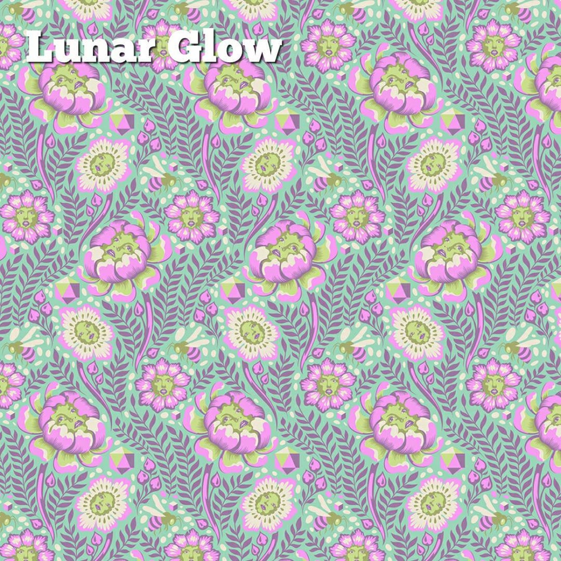 Tula Pink Spirit Animal Petal Heads by the FQ Yardage - Etsy