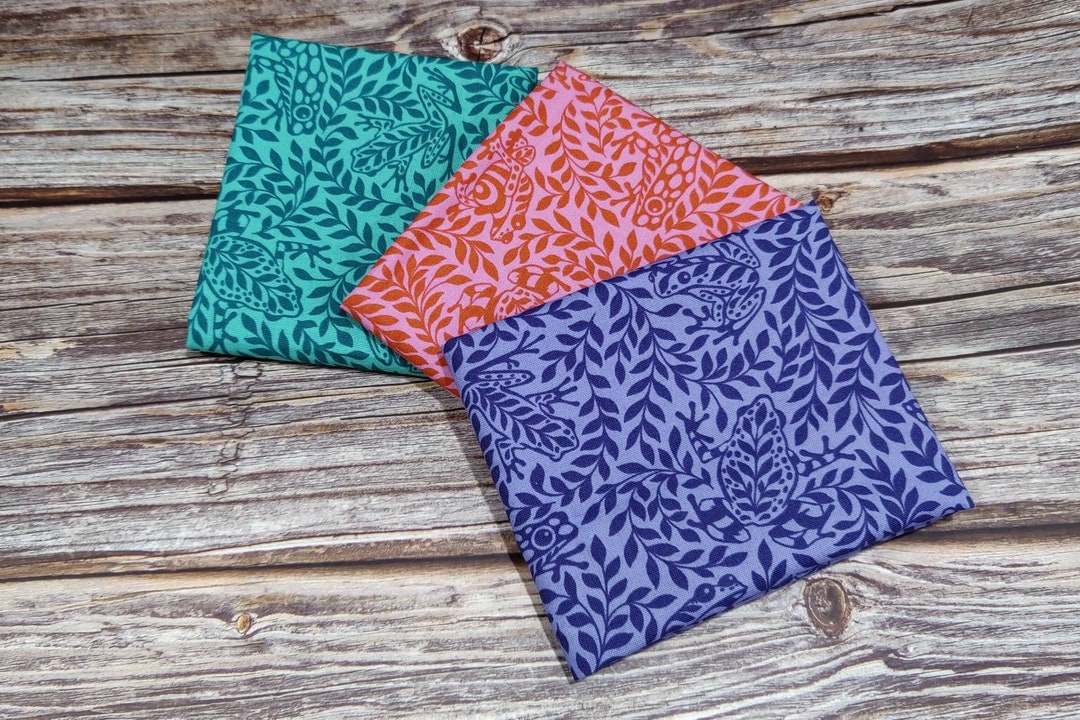 Tula Pink Monkey Wrench - Ribbit Frog - by the FQ+ Yardage - Etsy