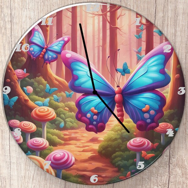 Butterfly Clock - Etsy UK