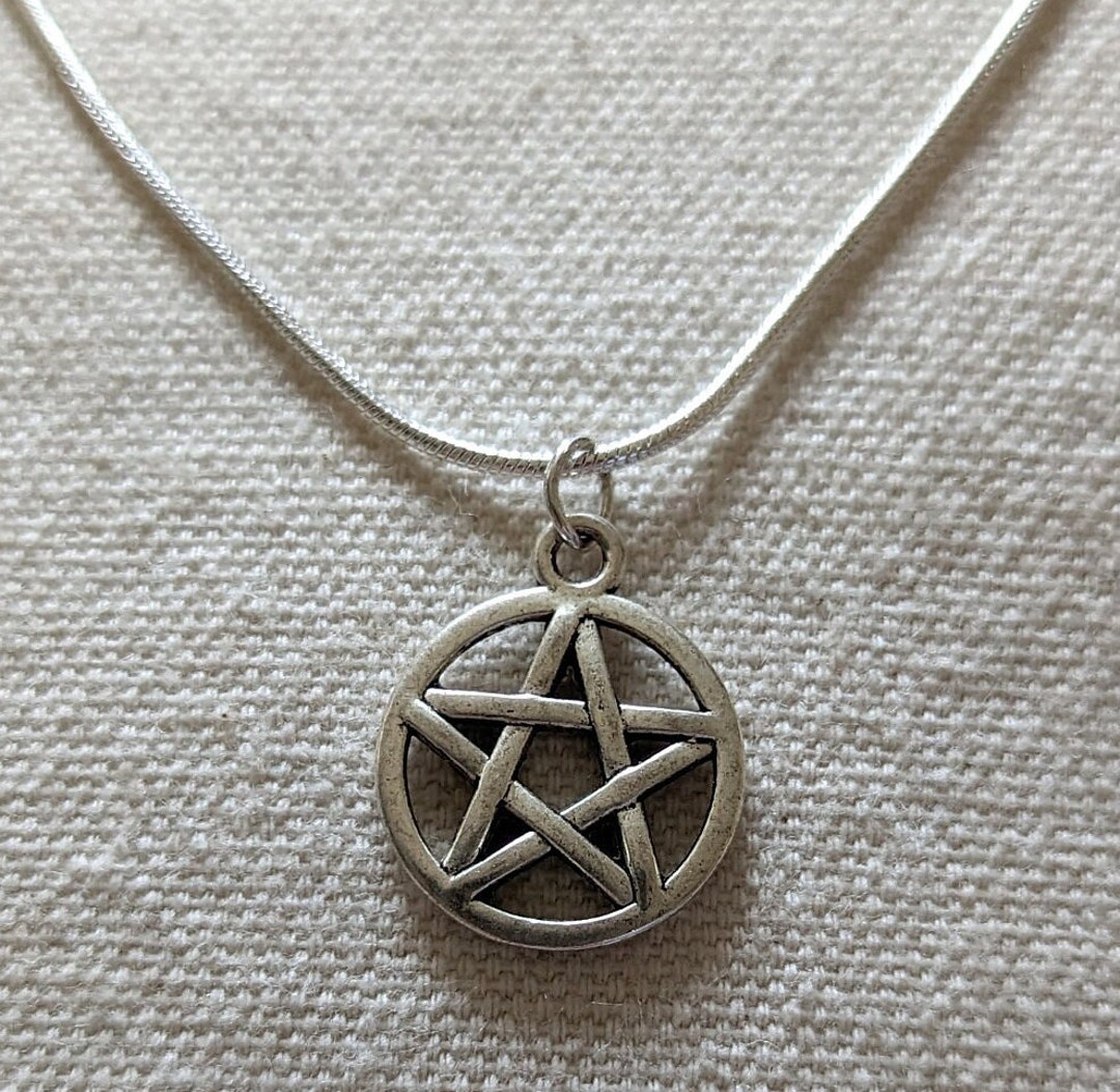Pentacle Pendant Necklace Personalised With Gift Box - Etsy