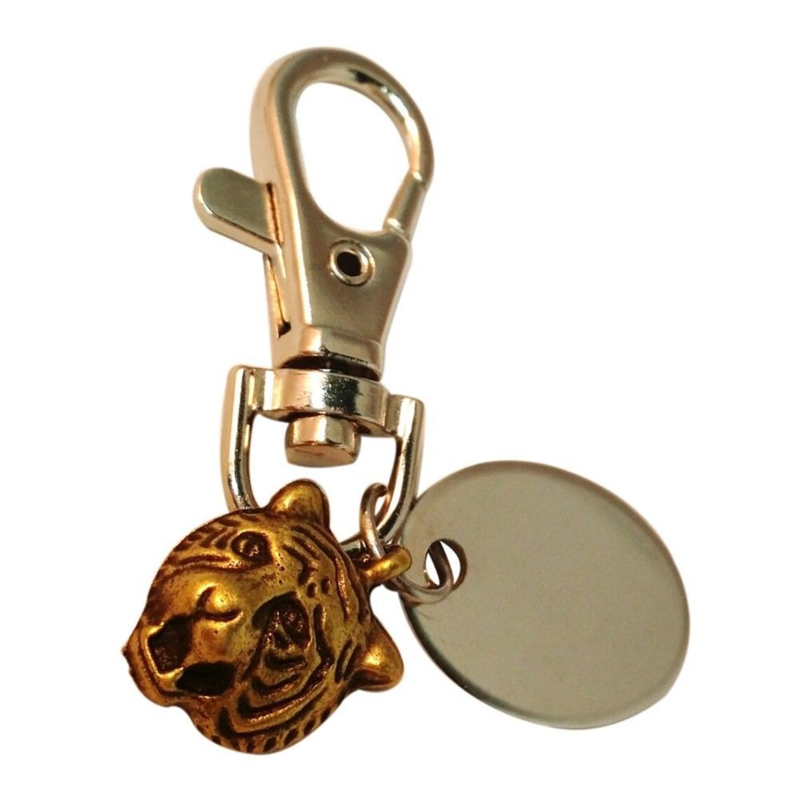 Custom Personalised mini tiger keychain keyring with gift | Etsy