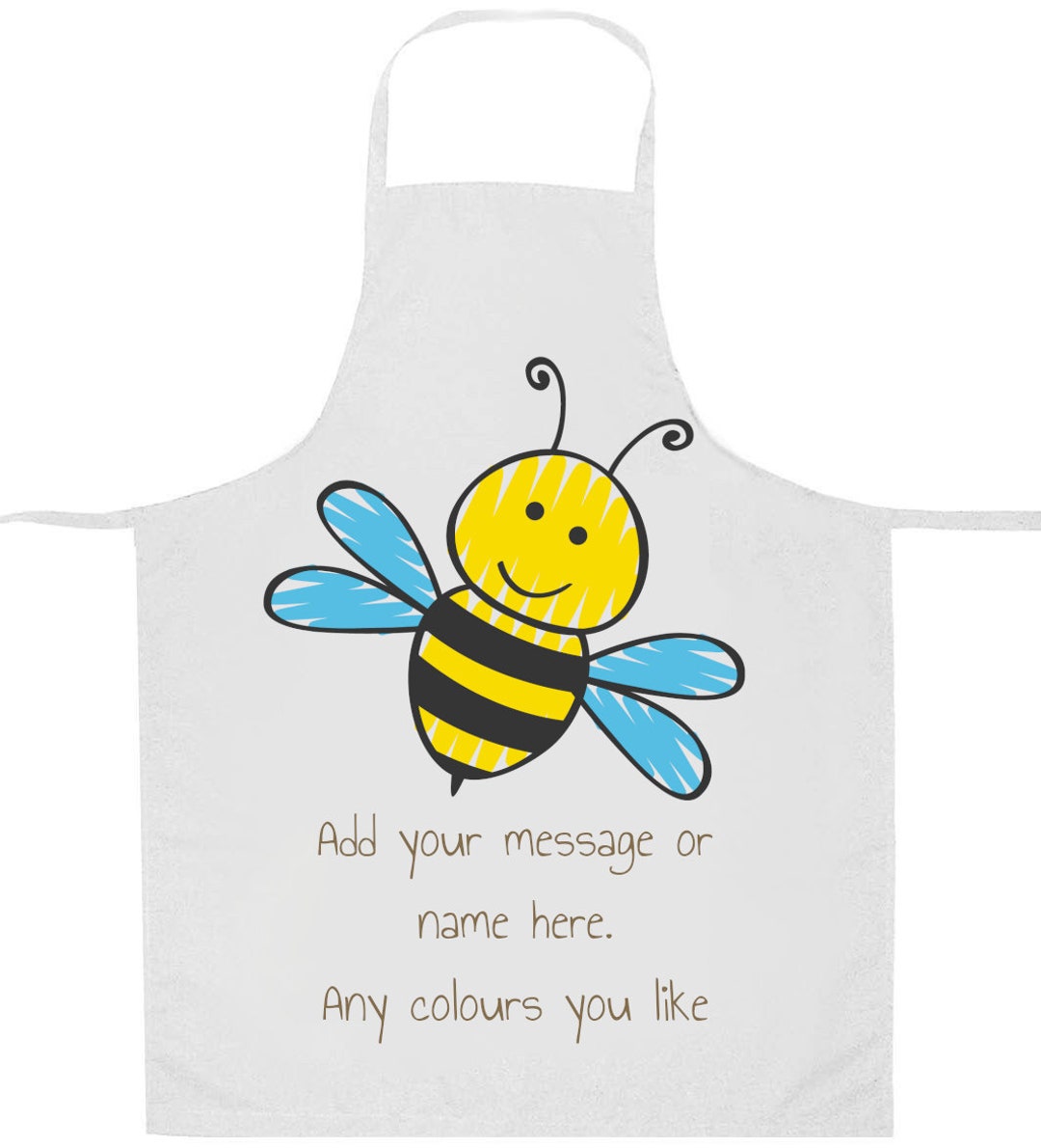 Honey Bee Apron in Adult and Kids Sizes Personalised - Etsy