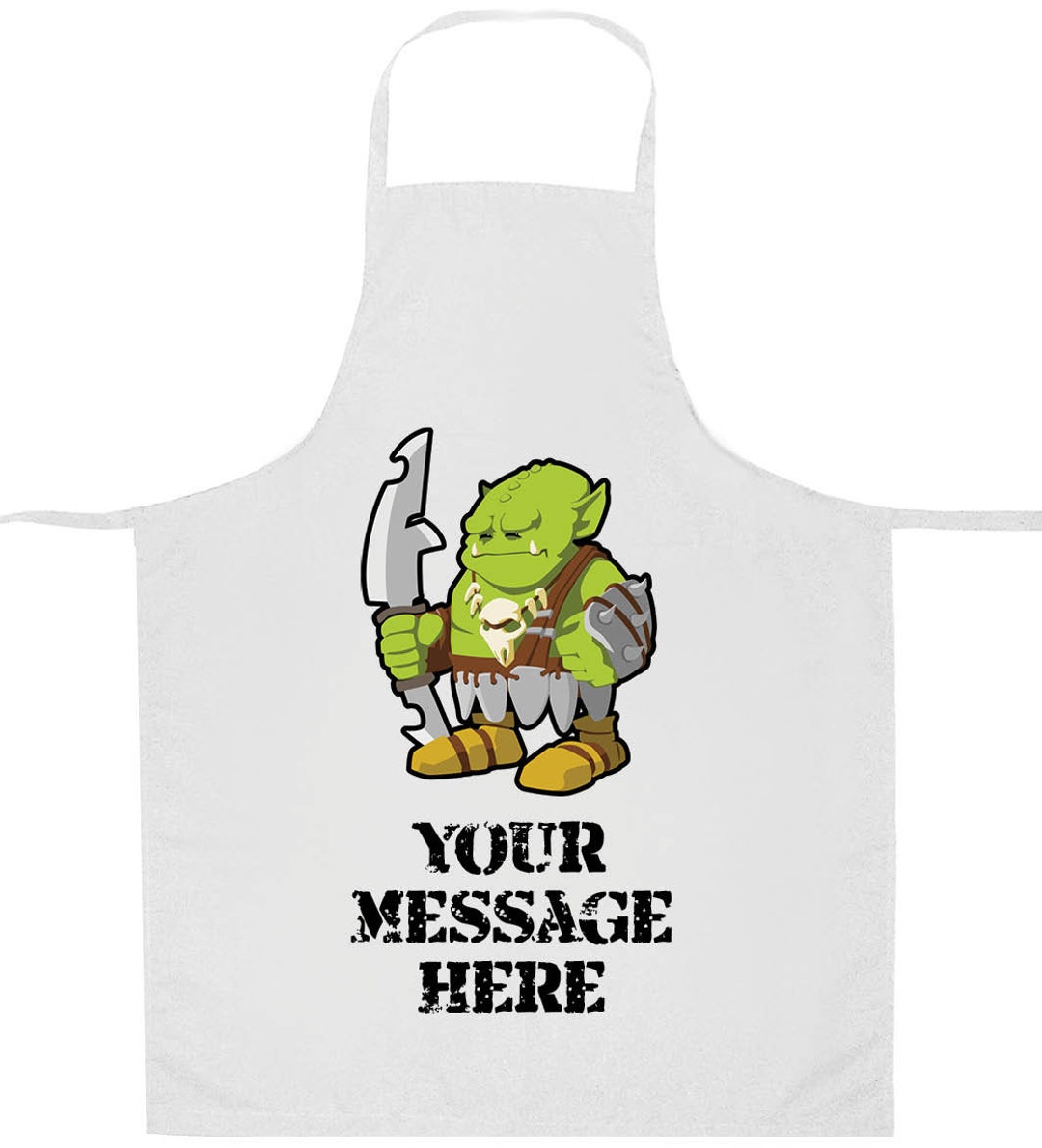 Apron Demon Warrior for Men Personalised Apd45 - Etsy