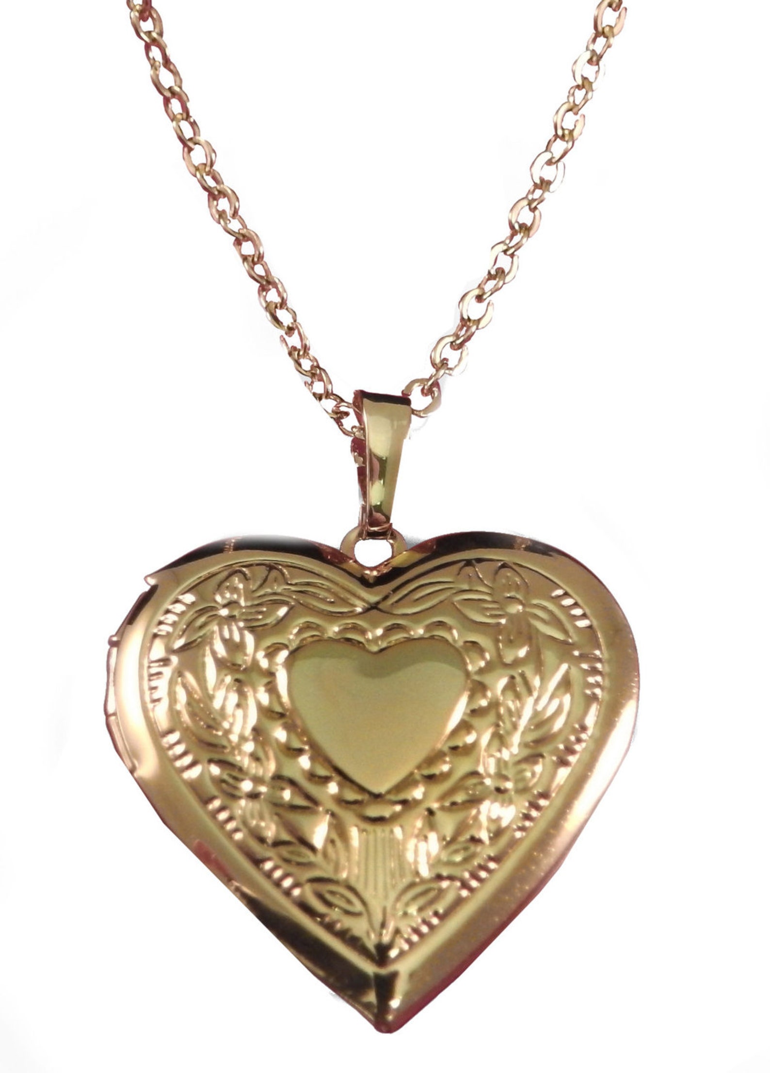 Ladies Engraved Personalised 18k Gold Plated Heart Locket - Etsy