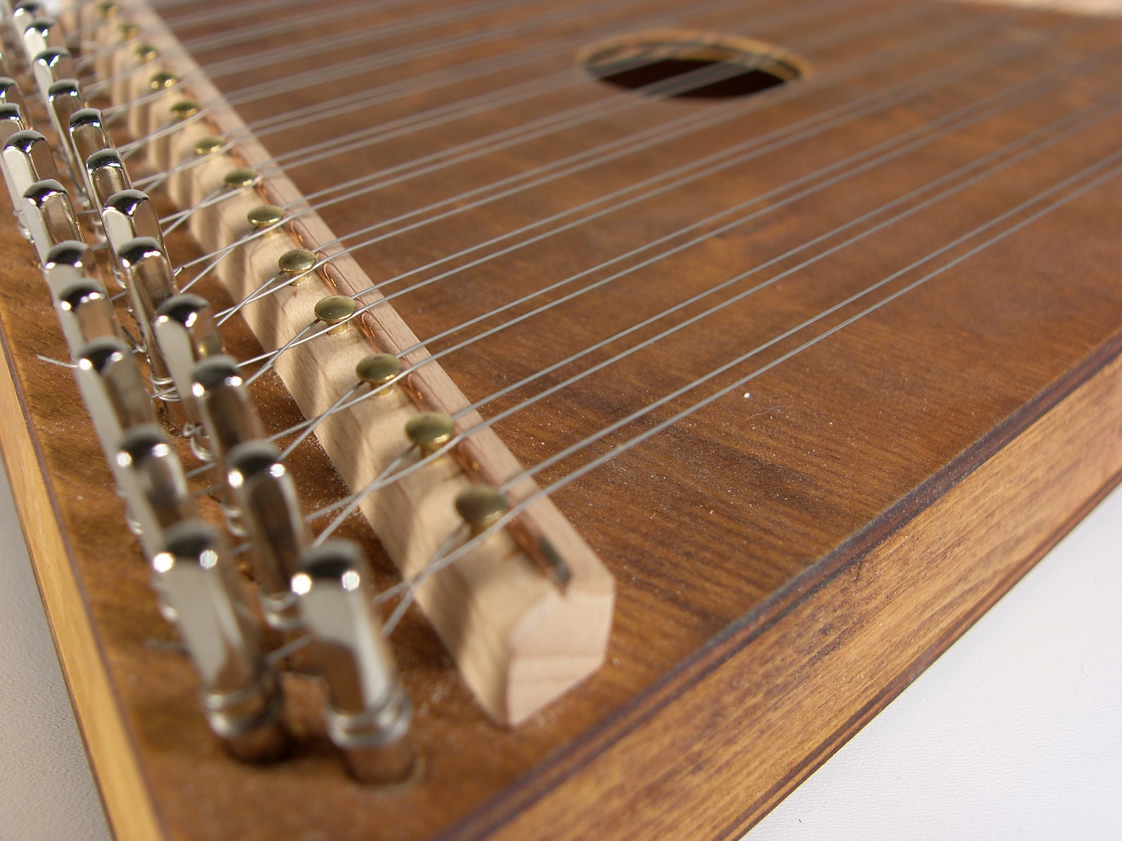 Zither - Two Octaves, 15 Double String Instrument. It Comes in a Wooden ...