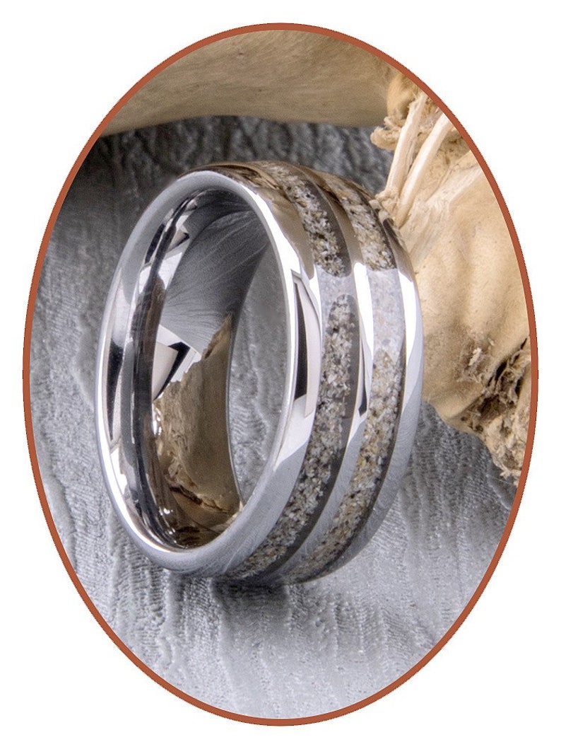 Cremation Ring Duo Ashes Ring pet Ash Ring Ashes Jewelry - Etsy