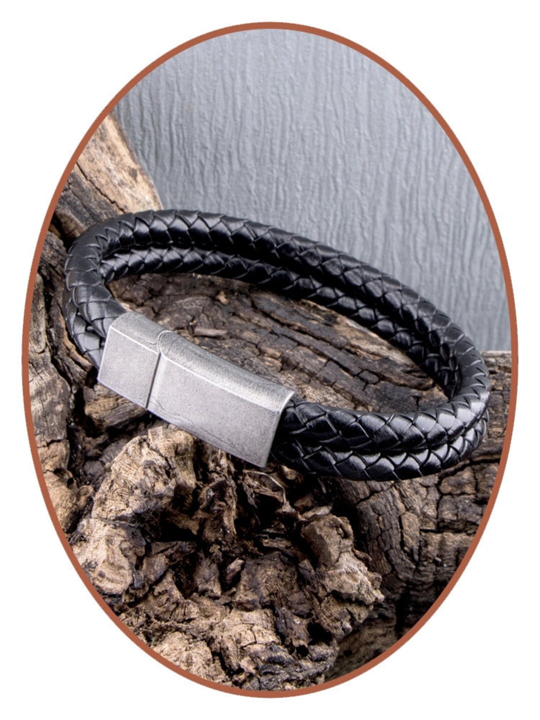 Memorial Jewelry - Ashes Bracelet - Stainless Steel Vintage - Leather ...