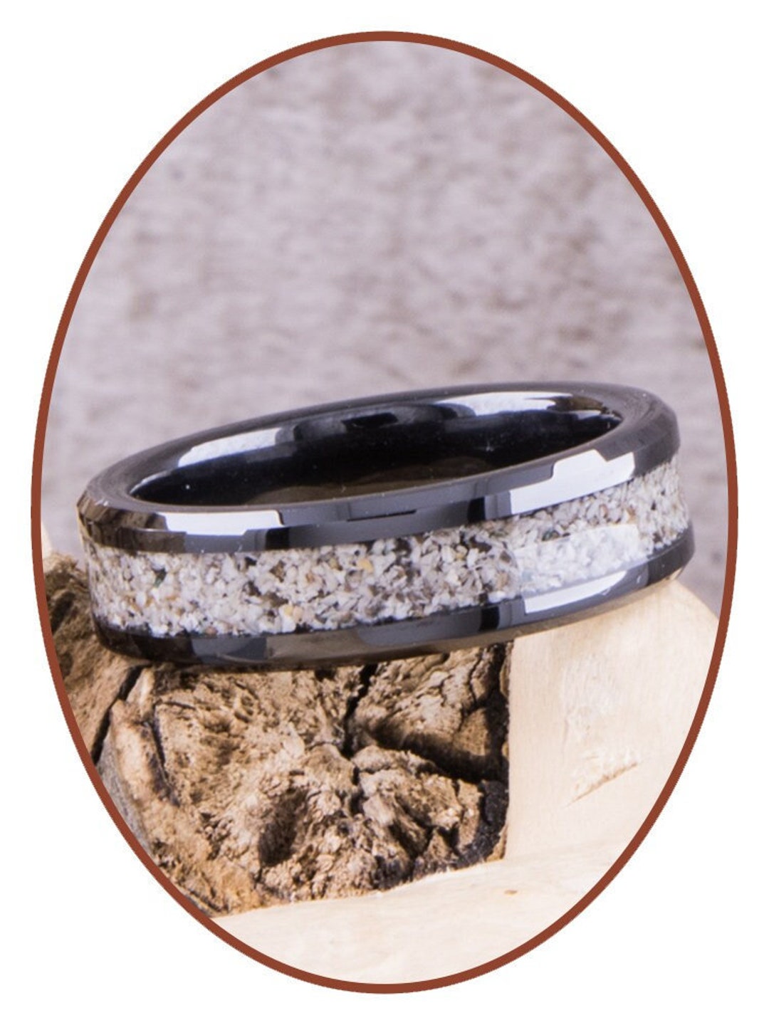 6mm - Ashes Ring - Ceramic Zirconium - Pet Ash - Cremation Jewelry ...