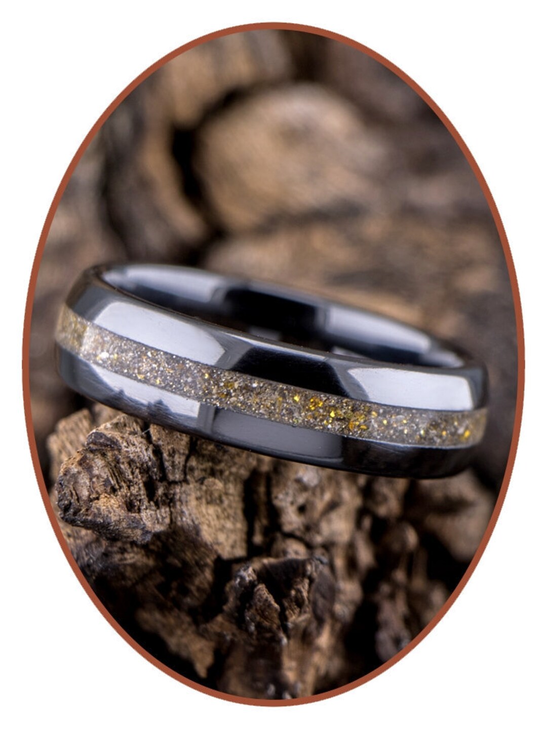 7mm - Ashes Ring - Ceramic Zirconium - Pet Ash - Cremation Jewelry ...