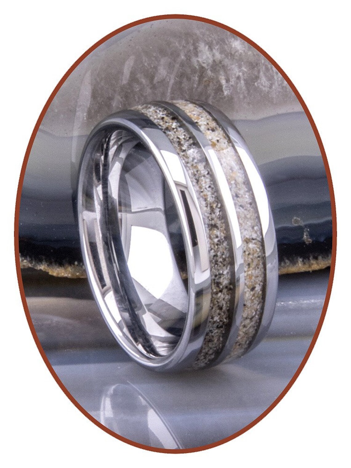 Cremation Ring Duo Ashes Ring pet Ash Ring Ashes Jewelry - Etsy