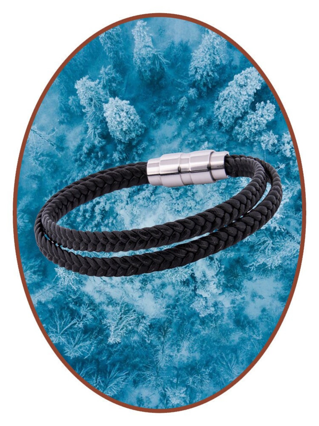 Memorial Jewelry - Ashes Ash Bracelet - Stainless Steel - Black PA ...