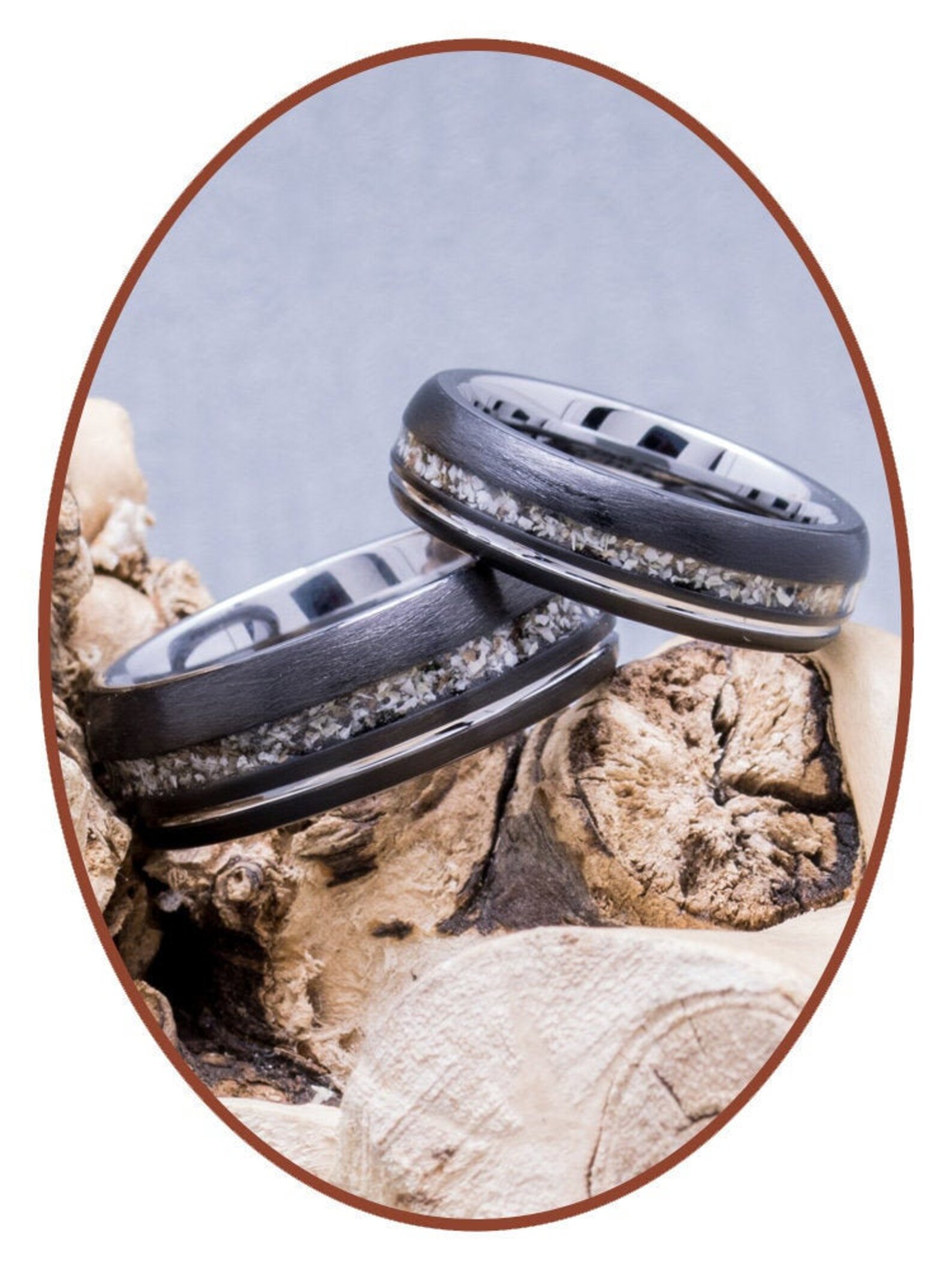 Cremation Ash Ring - Tungsten Carbide - Black - Pet Ash - Cremation ...