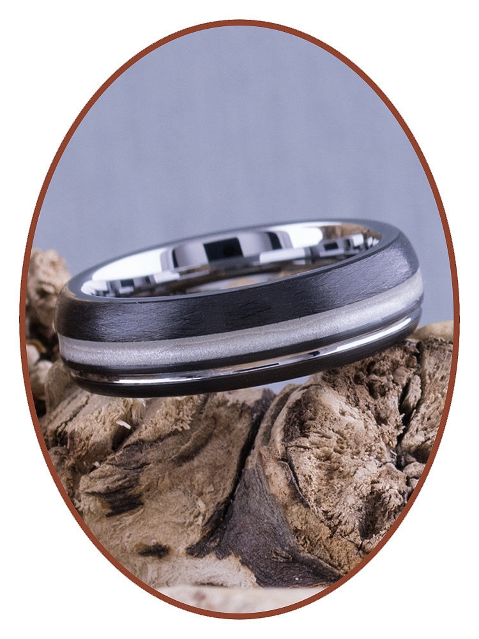 Cremation Ash Ring - Tungsten Carbide - Black - Pet Ash - Cremation ...