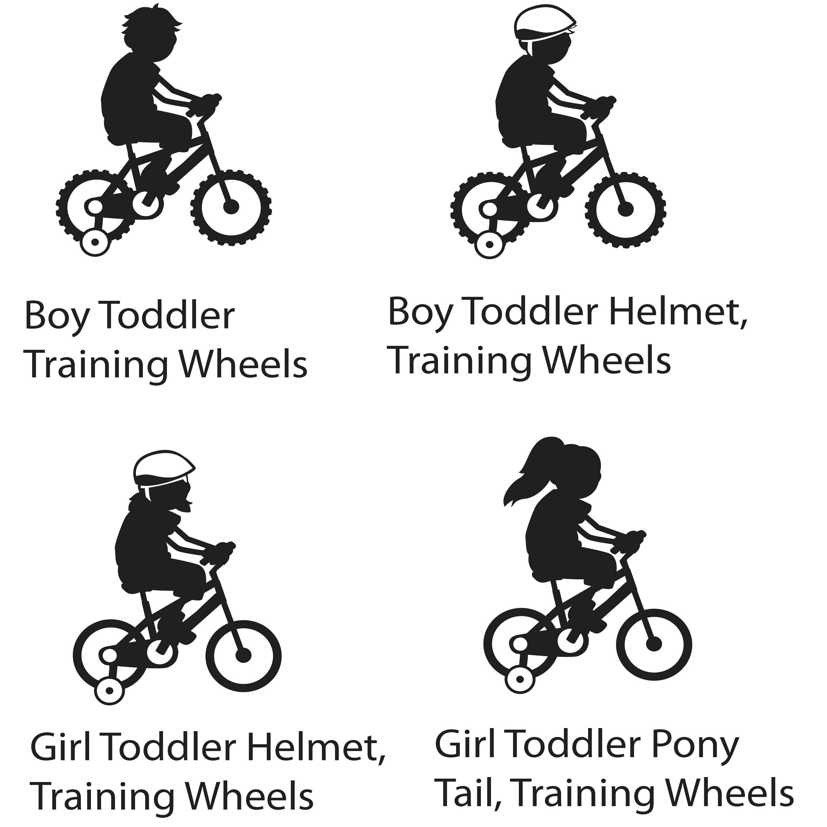 Bike Family Stick Figure Stickers - Etsy