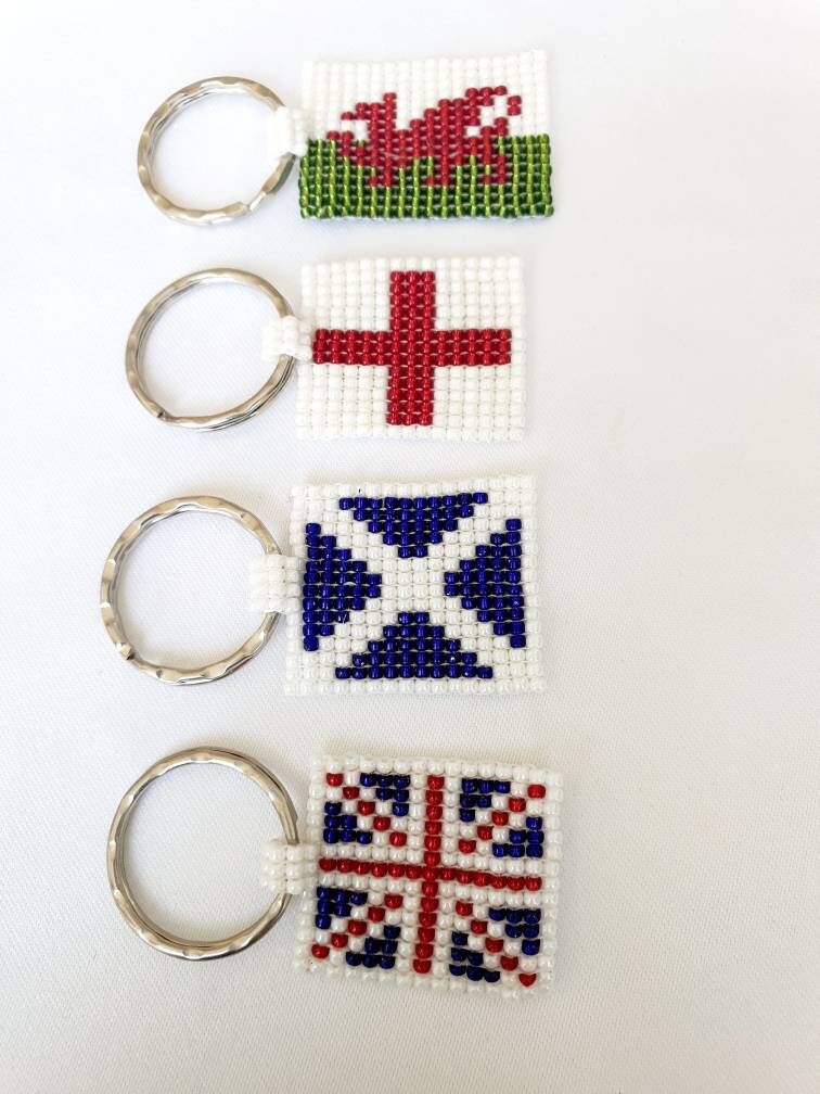 Keyring Flags of UK, Great Britain, Union Jack, England, Scotland Bag ...
