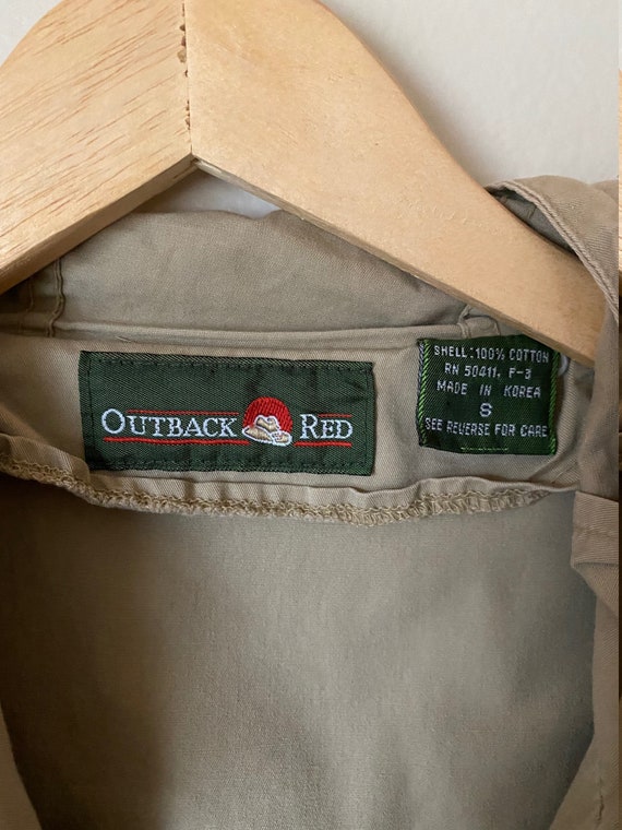 1980's Outback Red 100% Cotton Oversized Lightweight … - Gem