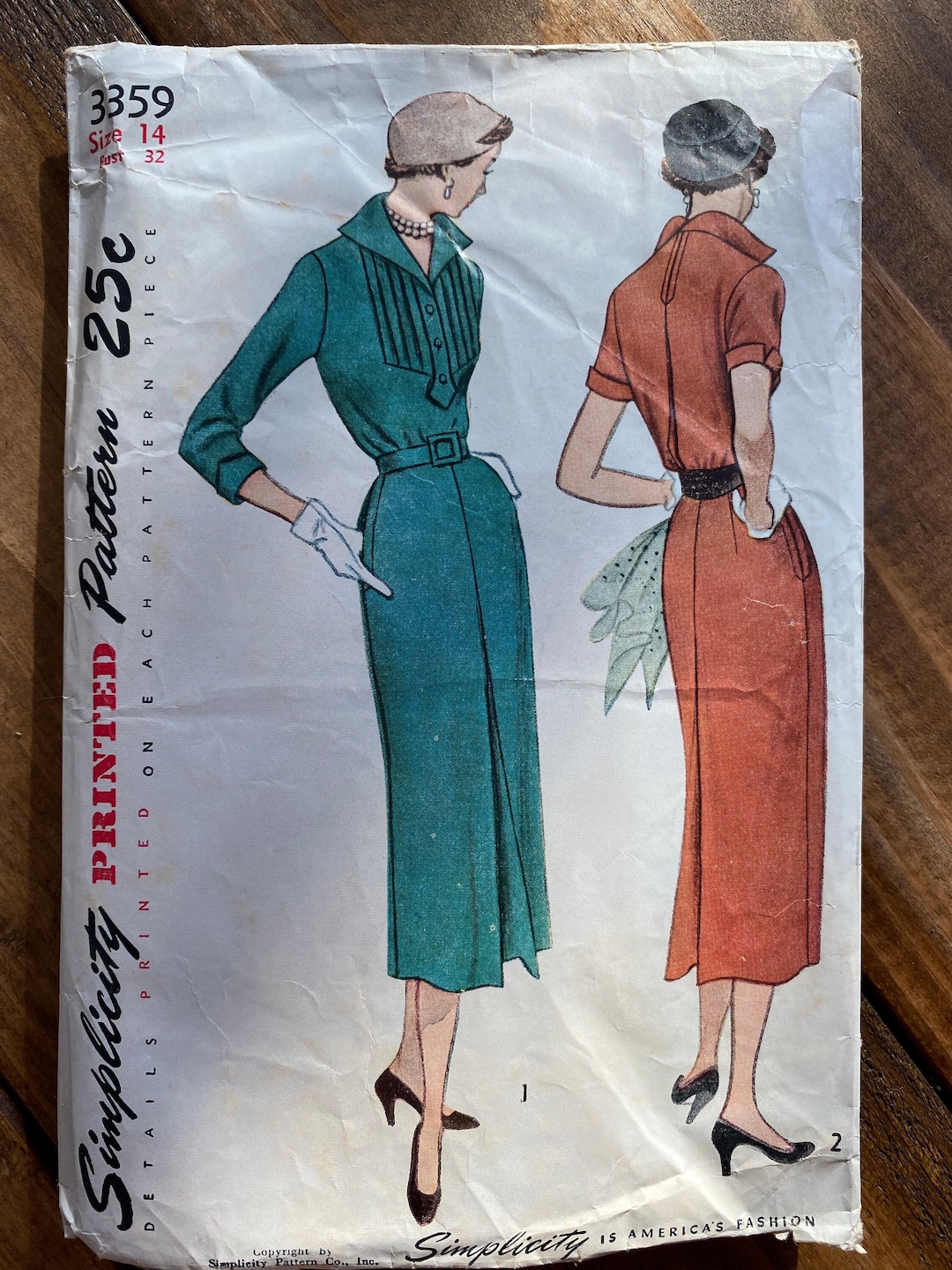 Vintage Sewing Pattern Simplicity 3359 Dress - Etsy
