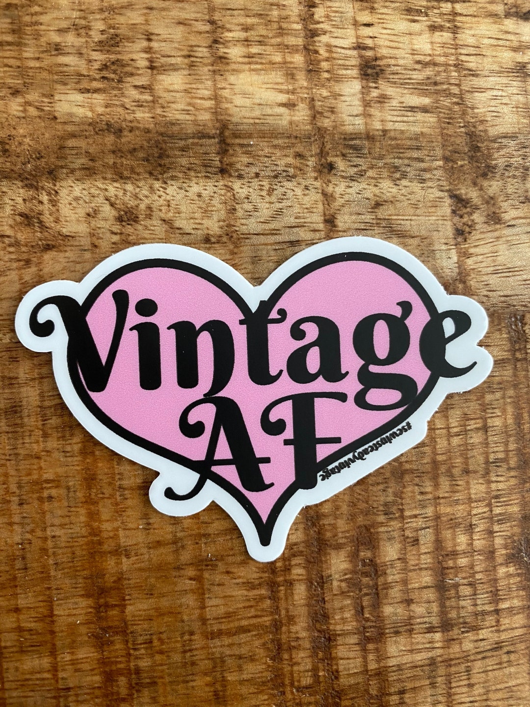 Vintage AF Sticker - Etsy