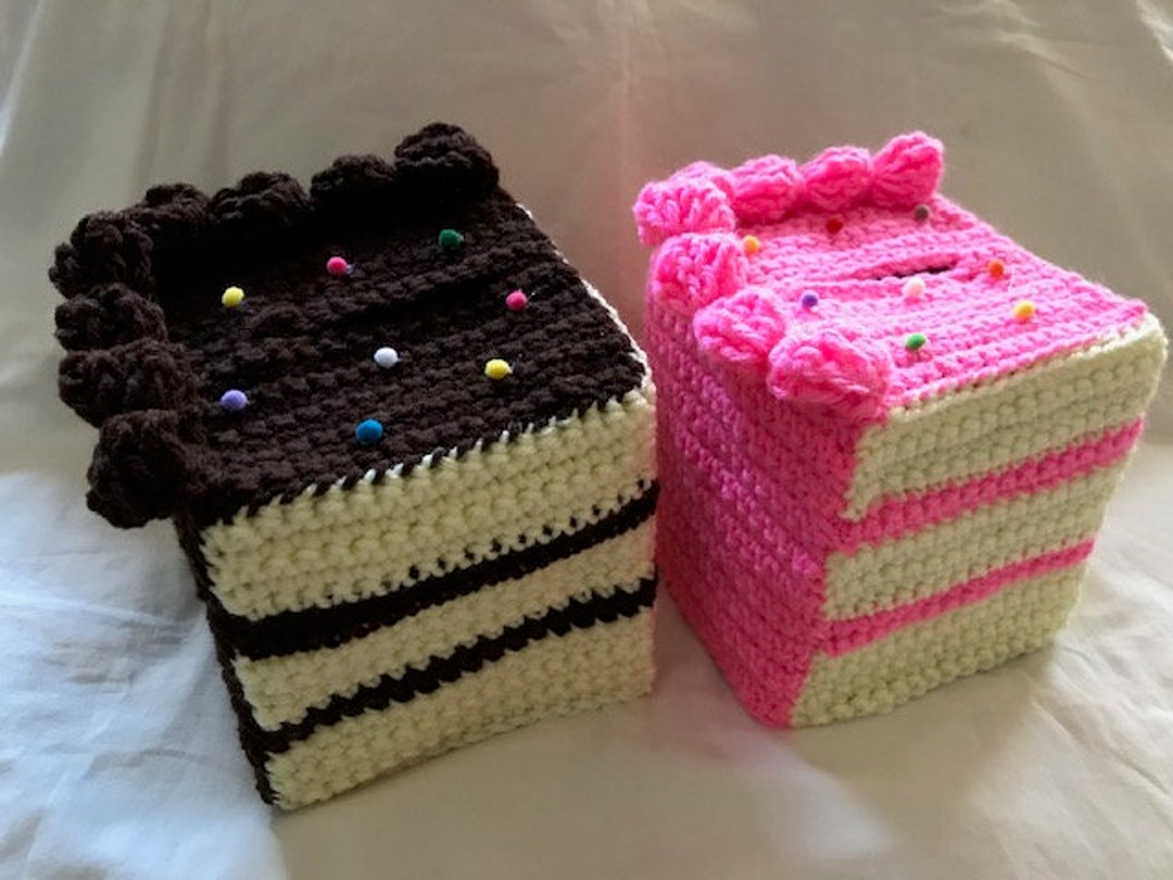 Tissue Box Cover Square Tissue Box Cover Cake Chocolate Strawberry Lime ...