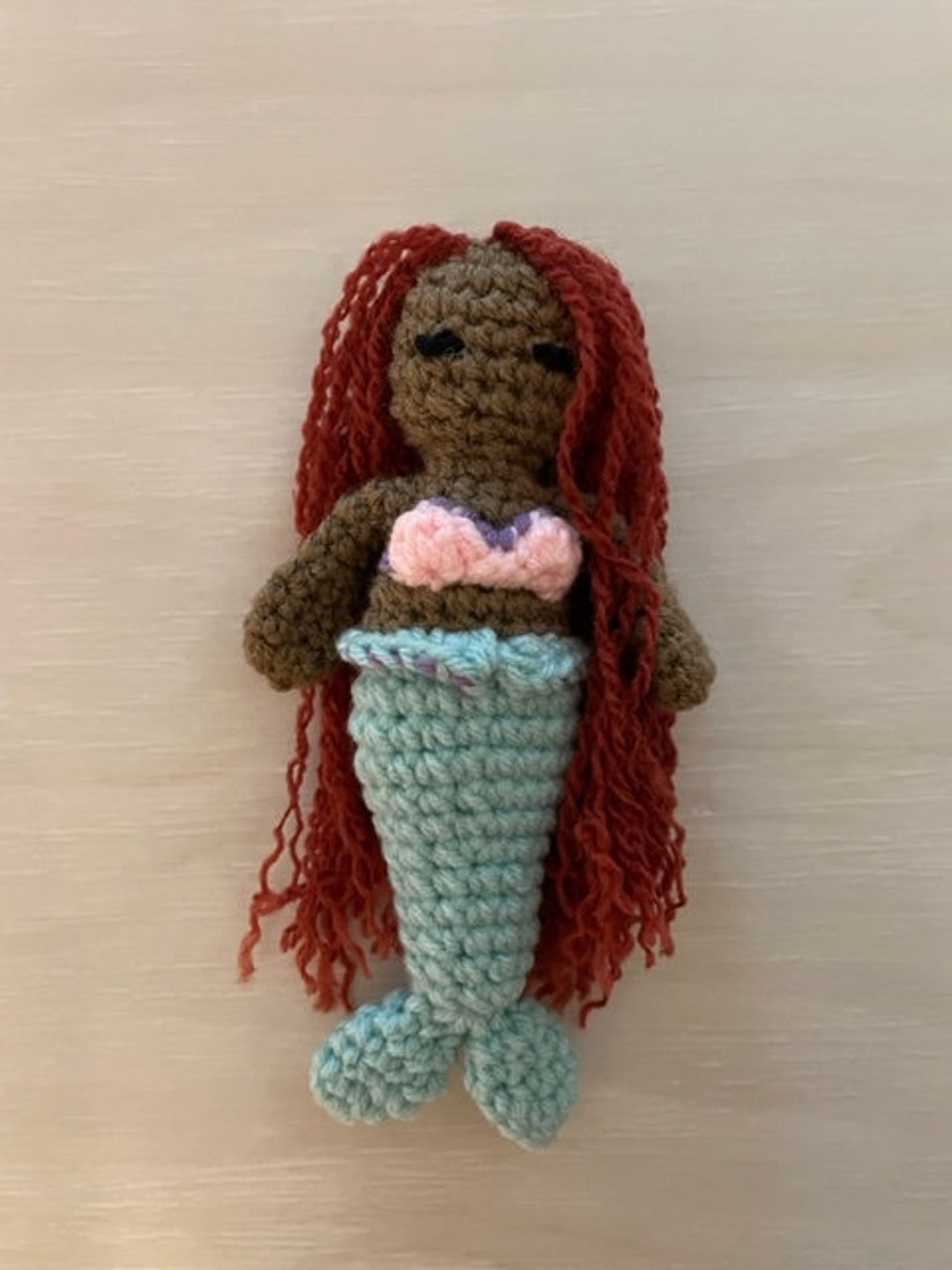 Handmade Black Little Mermaid Inspired Doll Stuffed Mermaid Doll Ariel ...