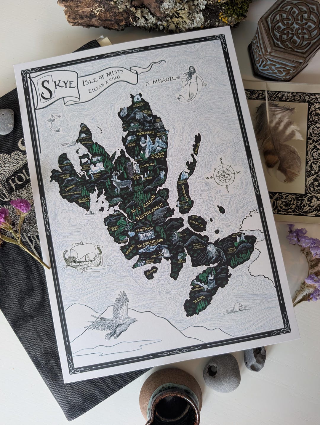 Map of Ancient Skye - Mythology - Historical Sites - Eilean A' Cheo ...