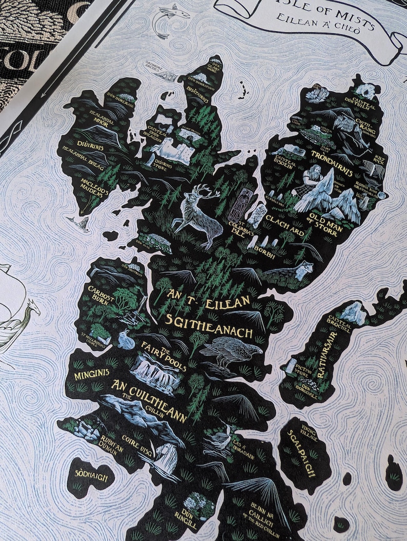 Map of Ancient Skye - Mythology - Historical Sites - Eilean A' Cheo ...